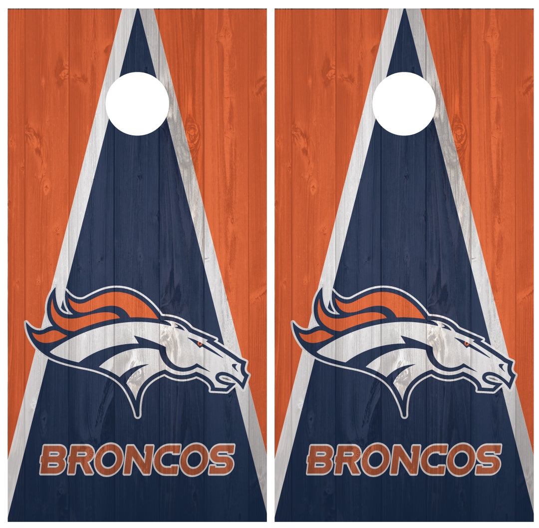 Denver Broncos Cornhole Board Wraps – Prime Board Wraps