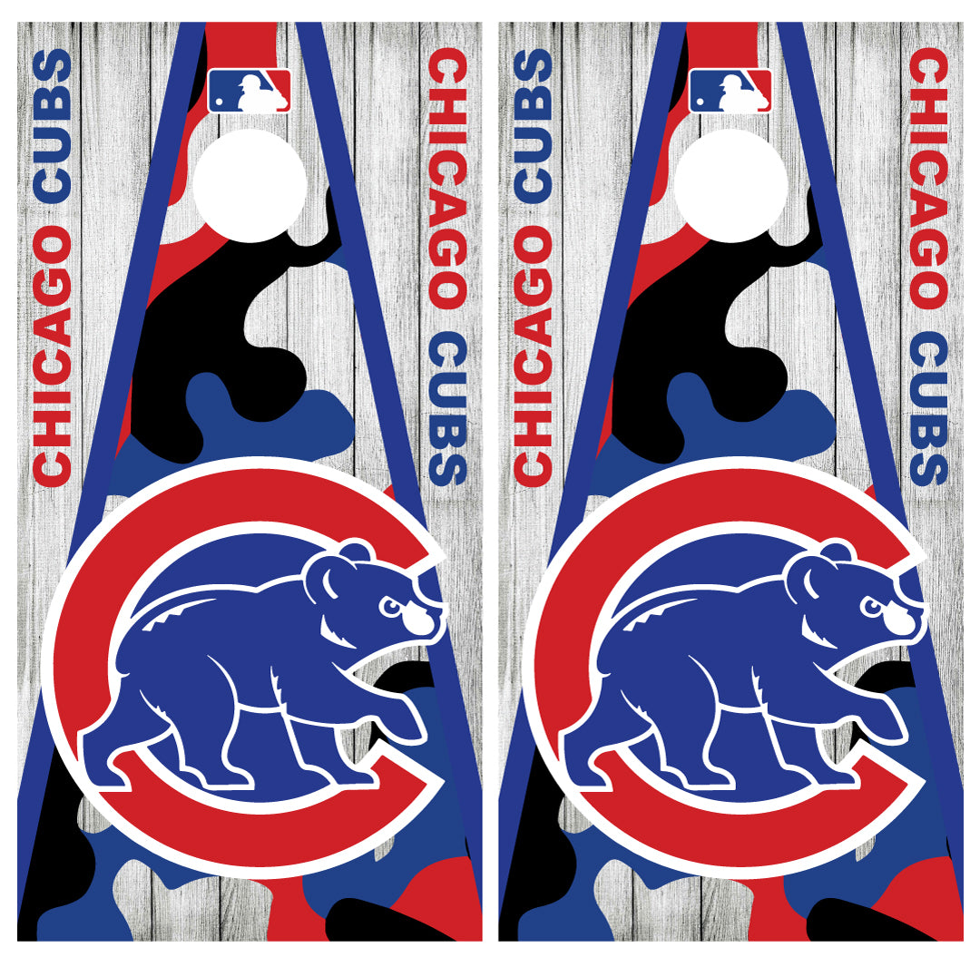 Chicago Cubs Camo Cornhole Board Wraps – Prime Board Wraps
