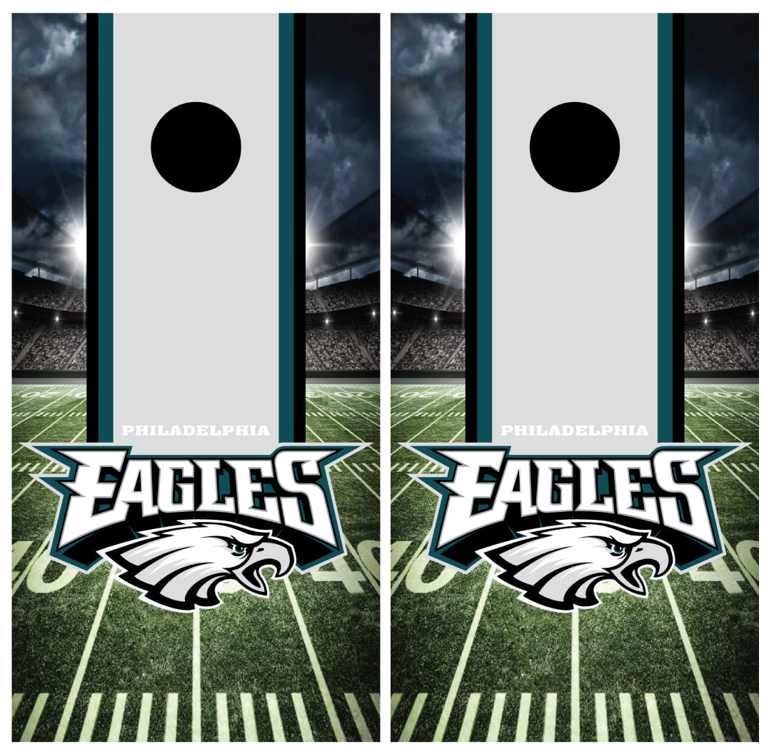 Philadelphia Eagles Cornhole Board Wraps – Prime Board Wraps