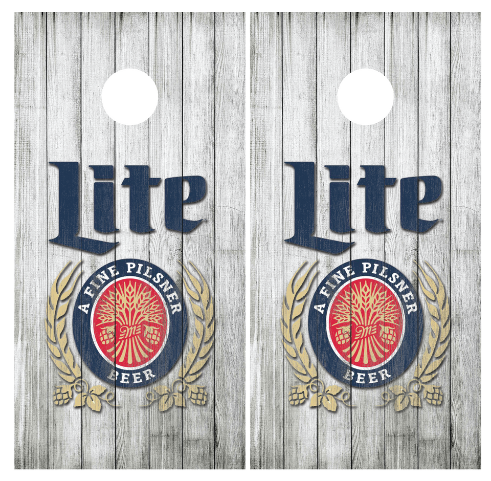 Miller Lite Cornhole Board Wraps – Prime Board Wraps