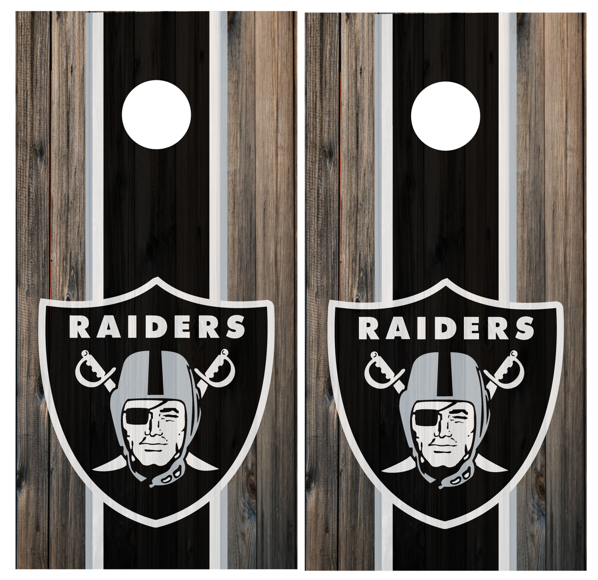 Las Vegas Raiders Cornhole Board Wraps – Prime Board Wraps