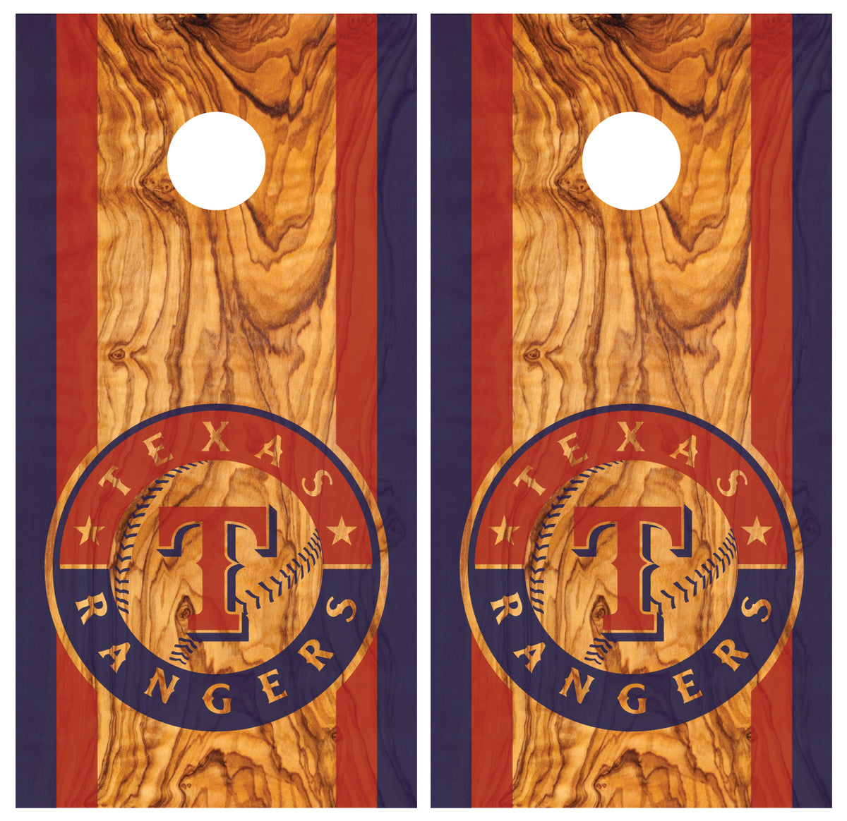 Texas Rangers Cornhole Board Wraps – Prime Board Wraps
